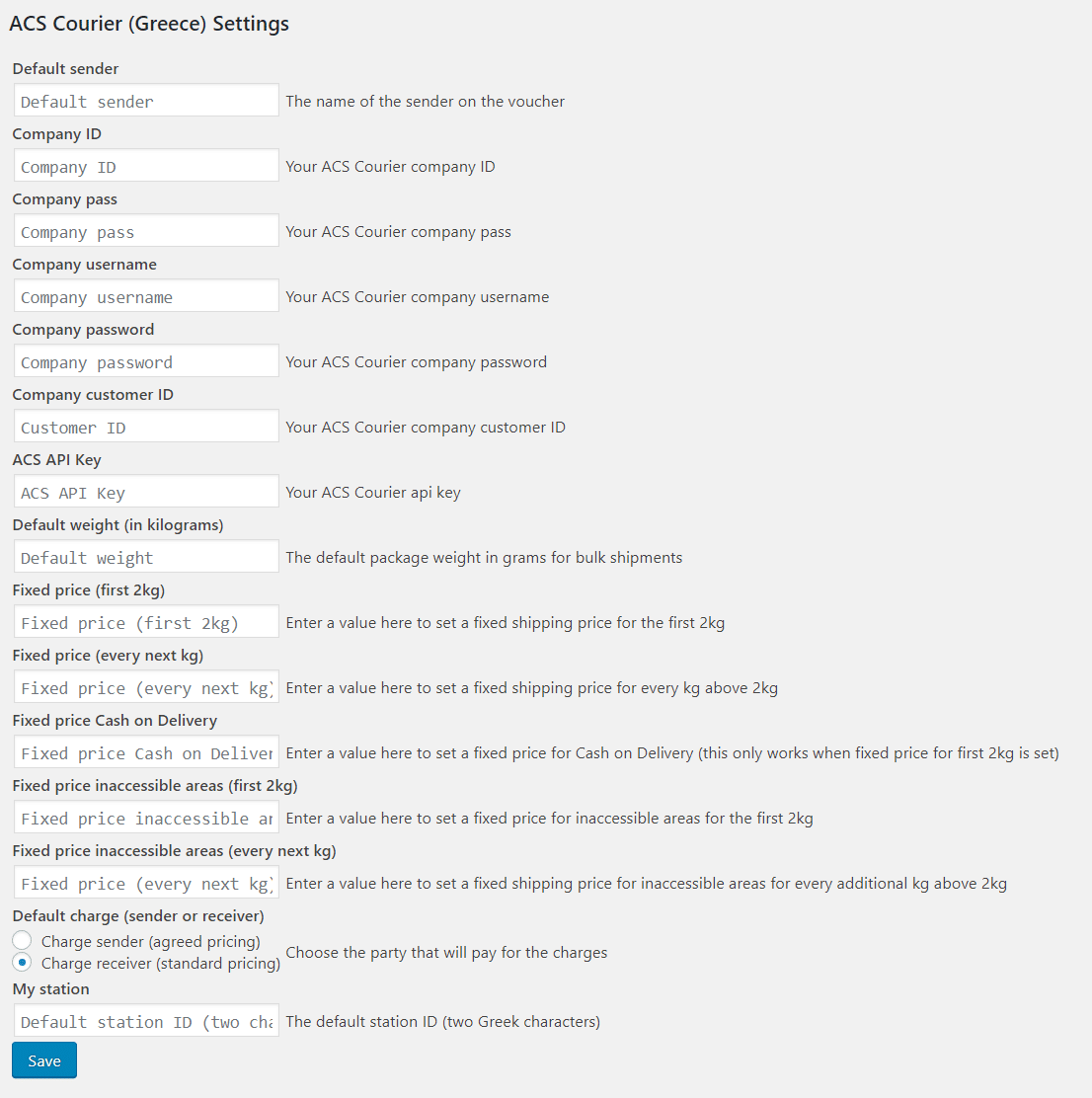 WP Woocommerce ACS Courier Voucher Plugin | OBS Technologies